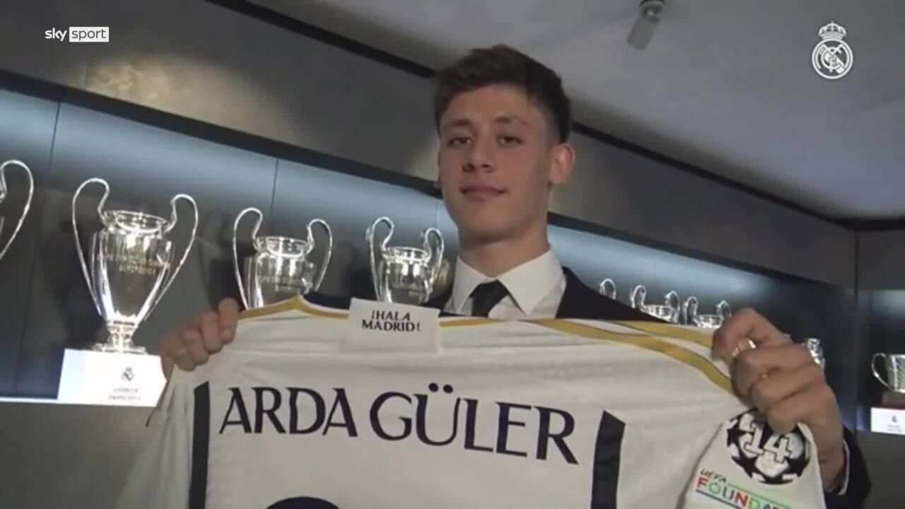 Real Madrid präsentiert Neuzugang Arda Güler - Sky Sport Austria