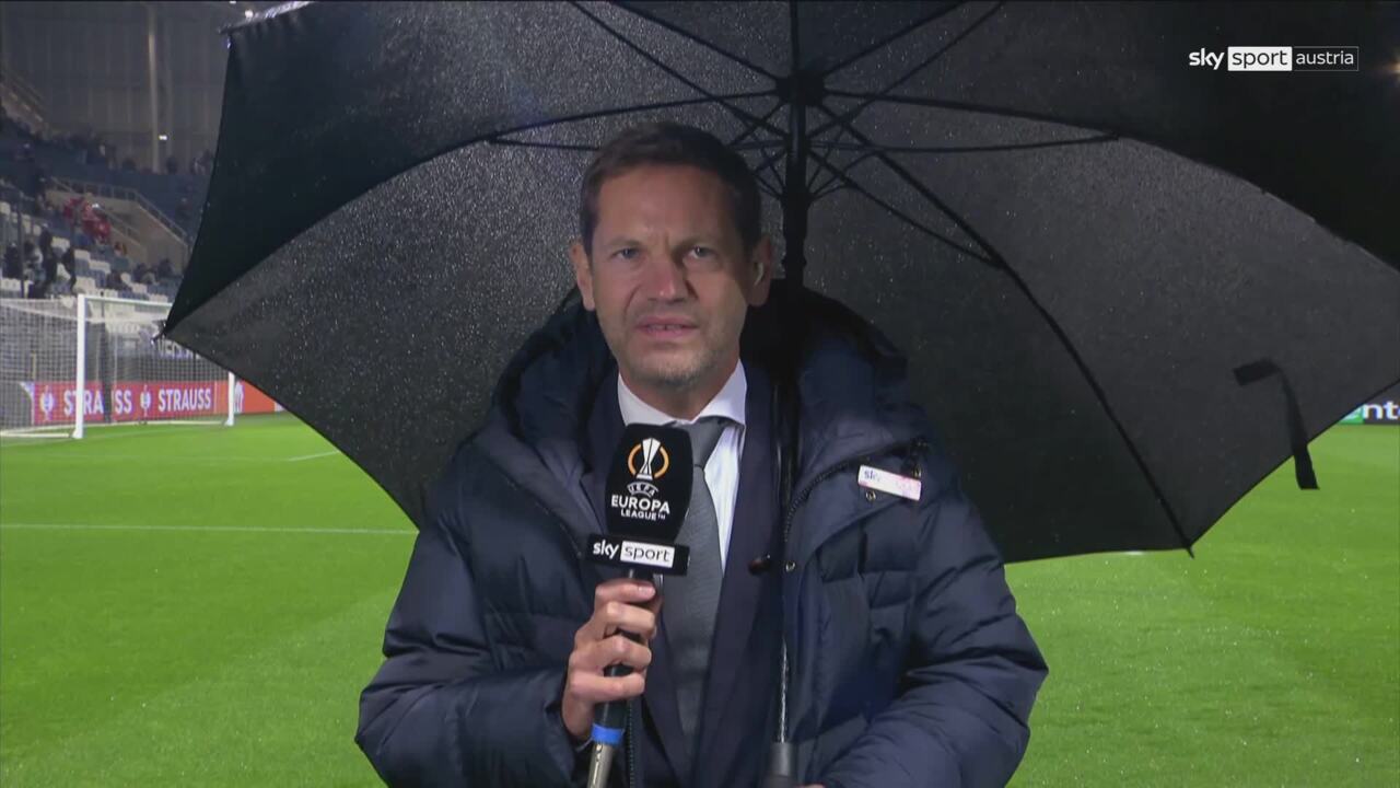 Sky-Reporter Jörg Künne mit den neuesten Infos vor Atalanta - Sturm Graz - Sky Sport Austria
